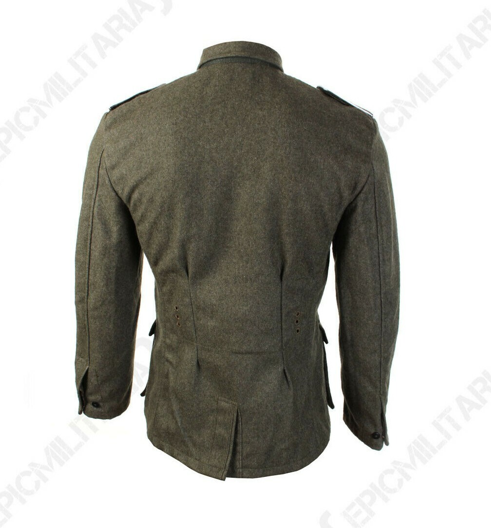 WW2 German M42 Field Grey Tunic - Military Army Green Wool Reproduction ...