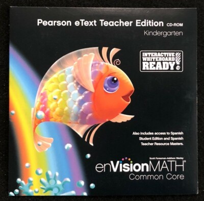 Kindergarten enVision Math - Pearson eTEXT TEACHER EDITION CD-ROM (2011 ...