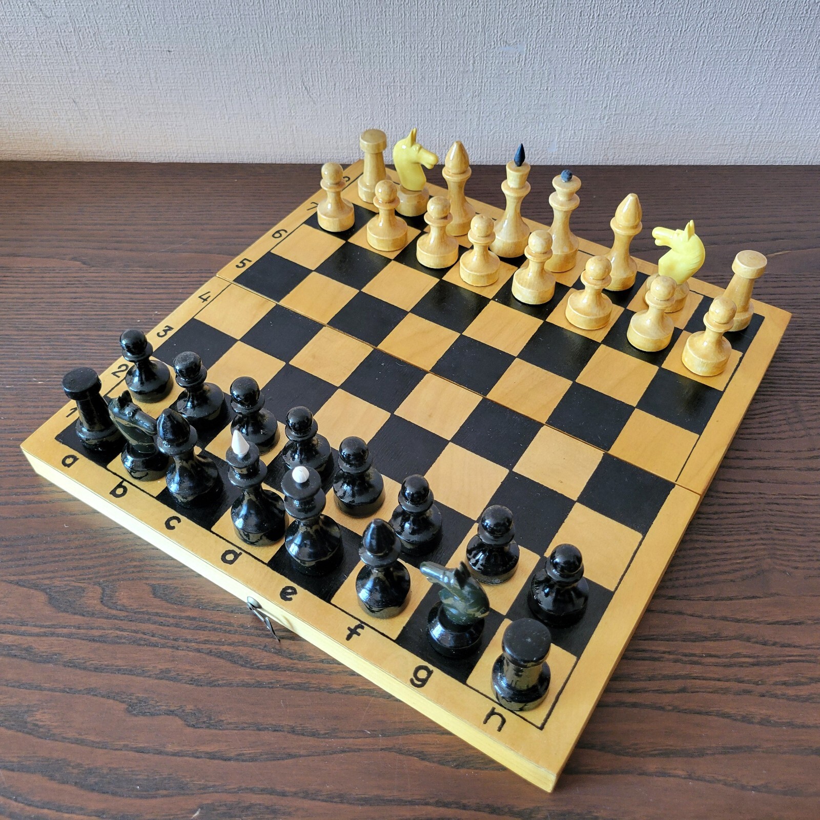 Soviet Chess Set 80s Vintage Wooden Antique Russian table game | eBay