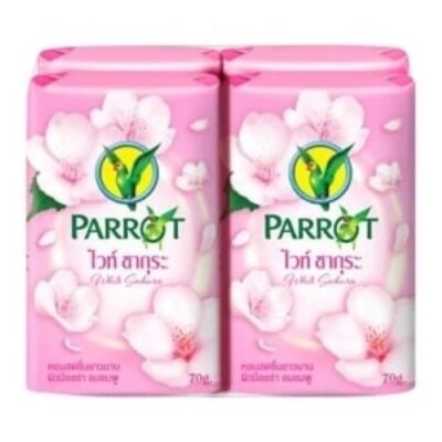 Parrot, Botanicals Bar Soap, White Sakura, 4x70g | eBay