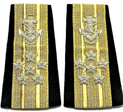 NEW US NAVY SOFT SHOULDER BOARDS ADMIRAL SIX STARS UNIQUE NON ISSUED CP ...