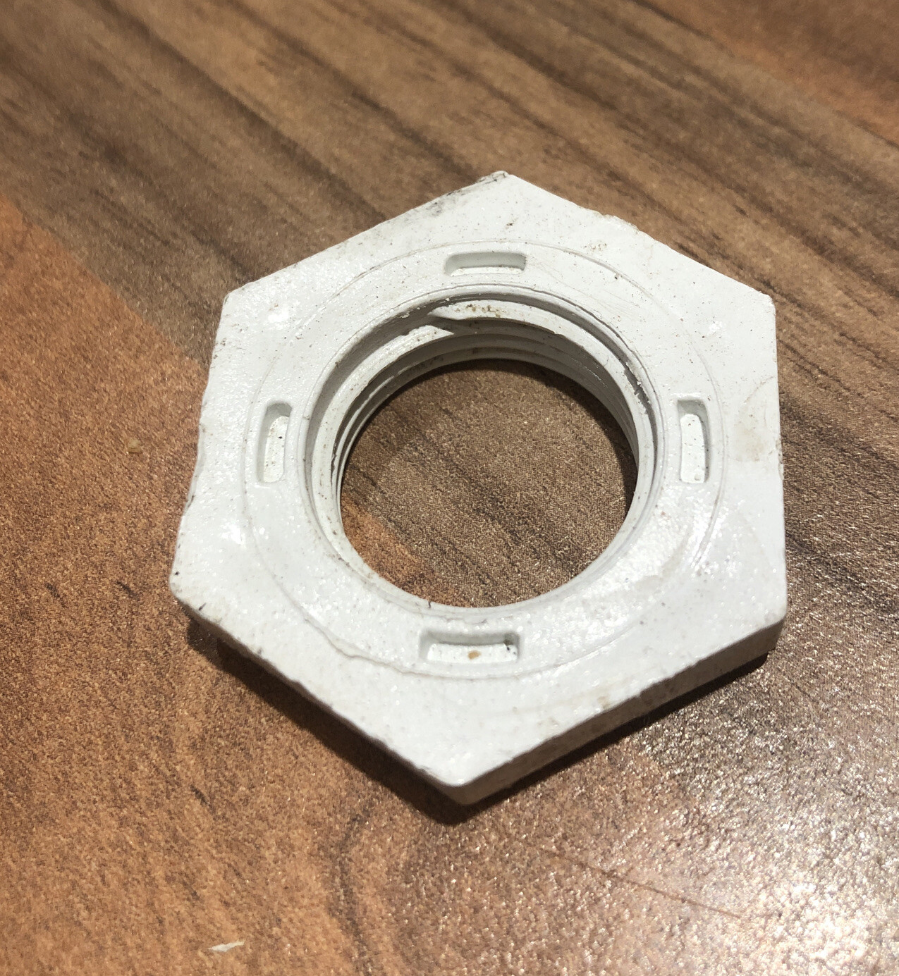 Basin/sink Tap Back Nut /toilet Inlet Valve Backnut In 1/2” White ...