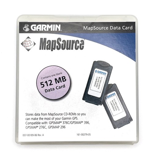 Data card memory 512Mb for Garmin GPSMAP 276C 296 376C 378 396 478 495 ...