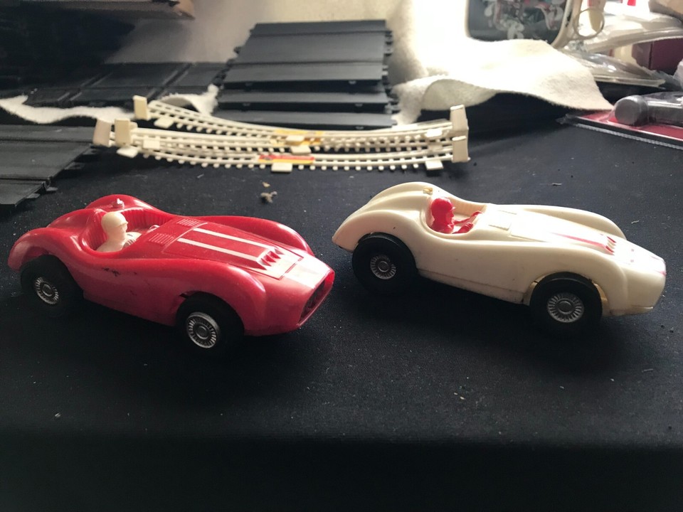 Vintage Eldon slot car road racing set. WORKS !! | eBay