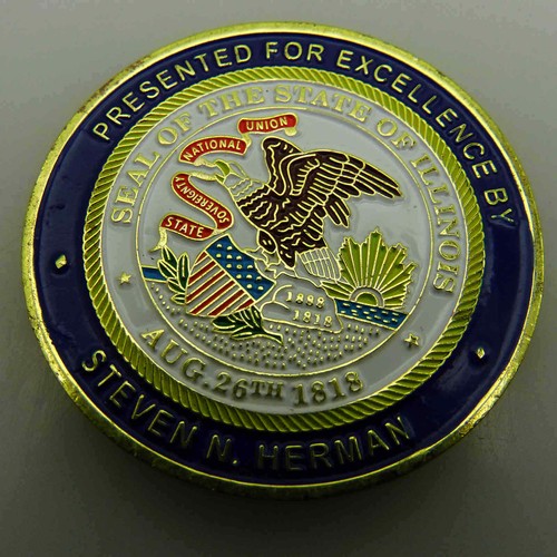 SEAL OF THE STATE OF ILLINOIS ARMY SECRETARY CHALLENGE COIN | eBay