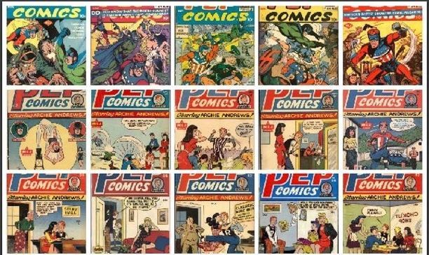 Pep Comics 1940 - 1948 65 Issues in PDF on CD DVD Comic Books Archie ...