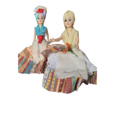 Vintage Plastic 8" Puerto Rico Tropical Dolls Made in Hong Kong Fully ...