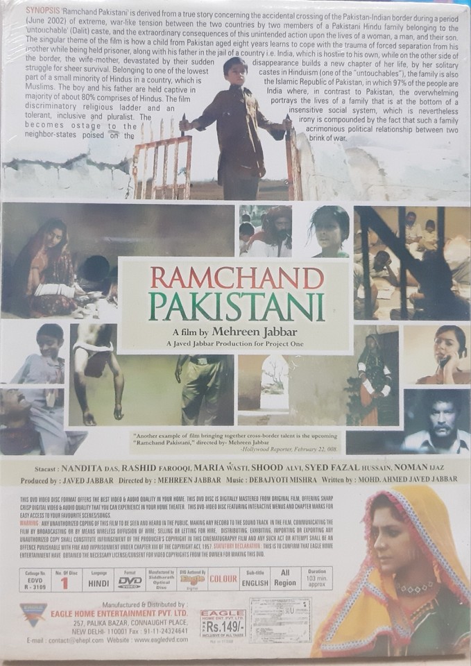 Ramchand Pakistani - Nandita Das - Bollywood Hindi Movie DVD (Region ...