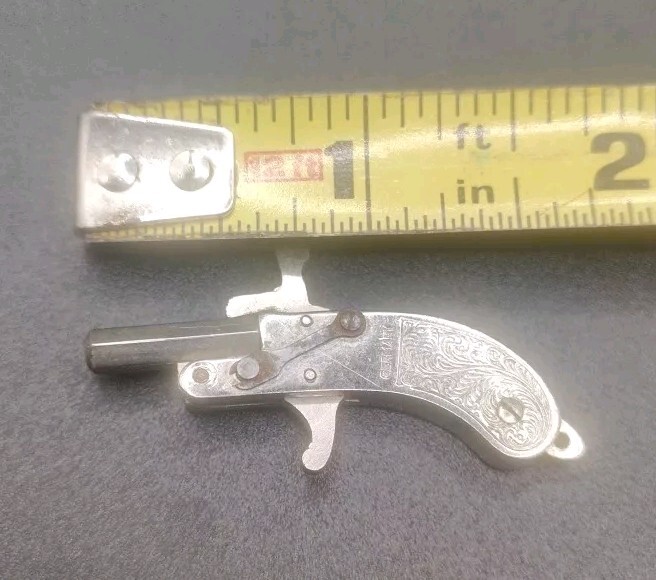 Vintage little Atom Berloque miniature 2mm pinfire pistol from Germany ...