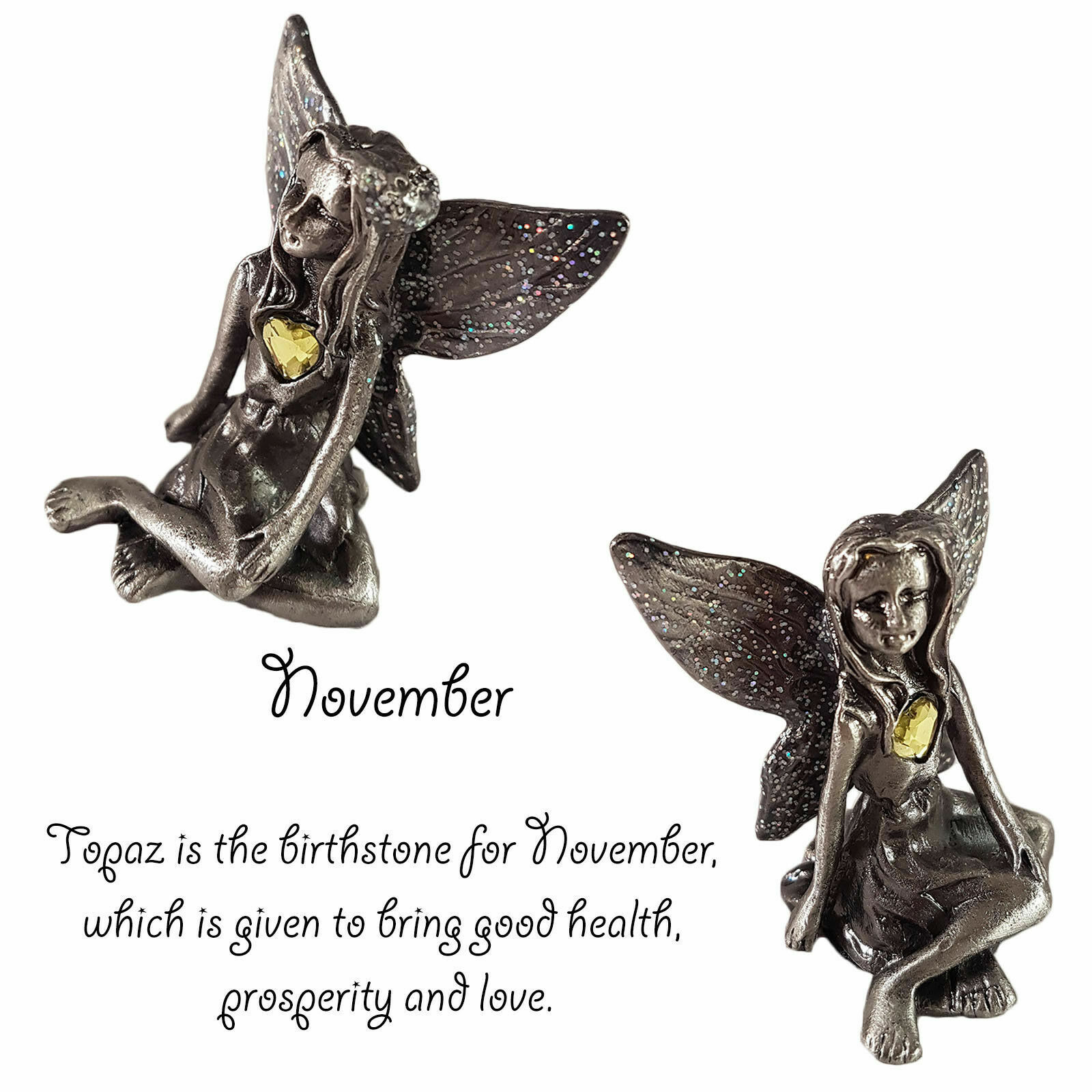 Pewter Birthstone Gemstone Collectable Fairy Fairies Ornament GIFT ...