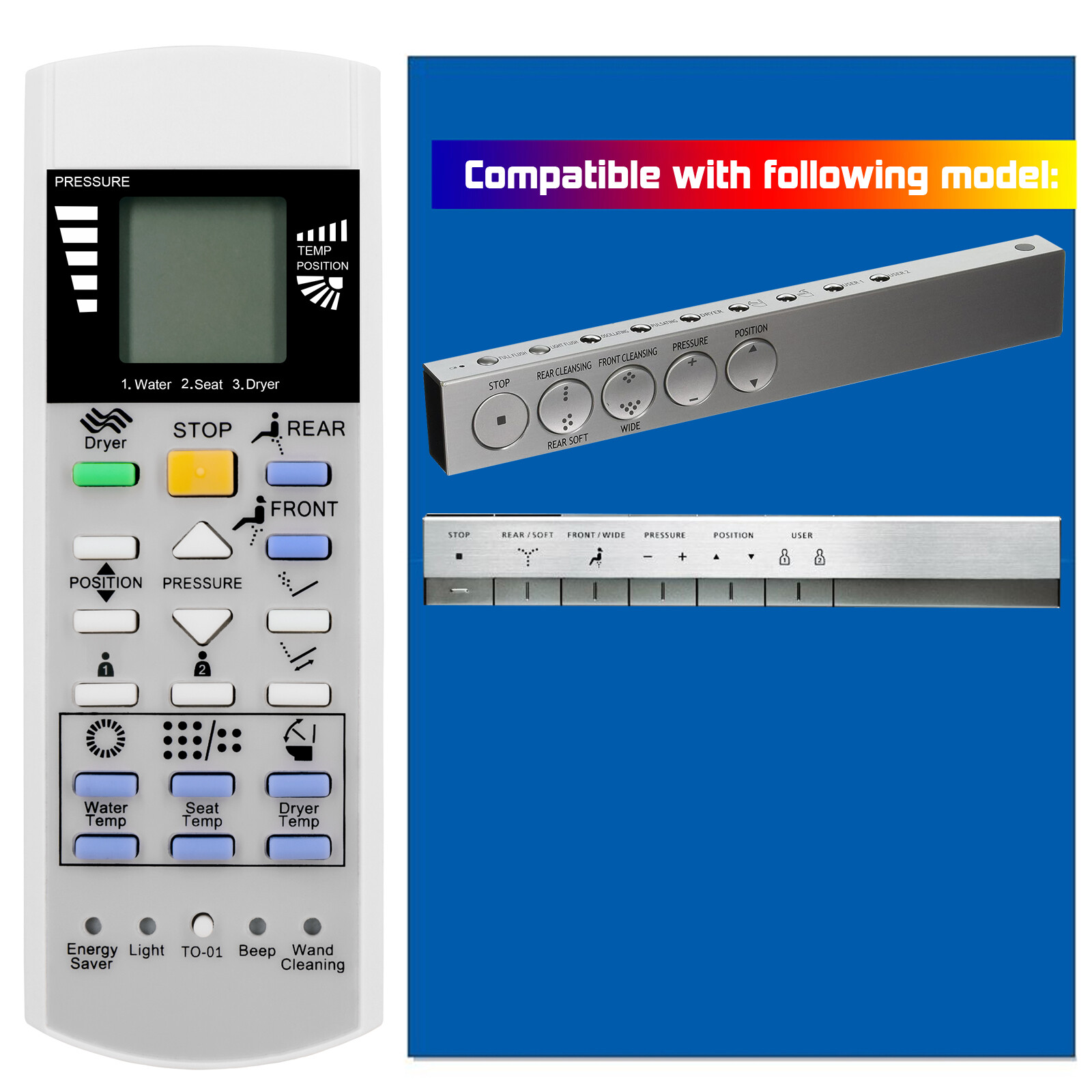 Replace TOTO Washlet Neorest Remote Control AC EW 750H 700H MS992CUMFG ...