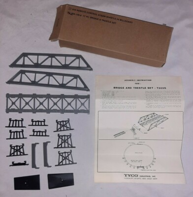 Vintage Tyco HO Bridge & Trestle Set T909S complete in vintage box ...