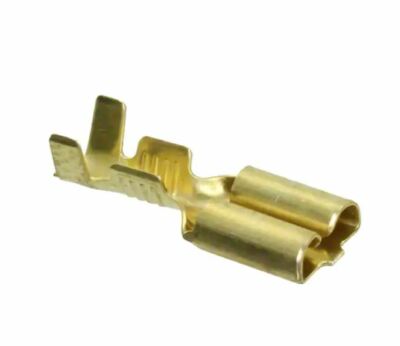 FASTON Crimp Receptacle, 6.35 x 0.8mm, 0.5mm² to 2.27mm² (Pack of 25 ...