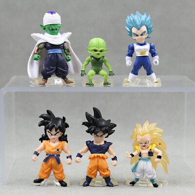 6X Anime Dragon Ball Z Super Goku Vegetto Vegeta Figure Toy Cake Topper ...