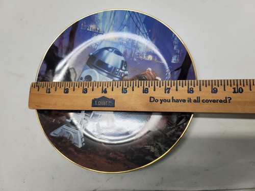 Vtg Star Wars R2-D2 Collector Plate Rimmed In 24k Gold The Hamilton ...
