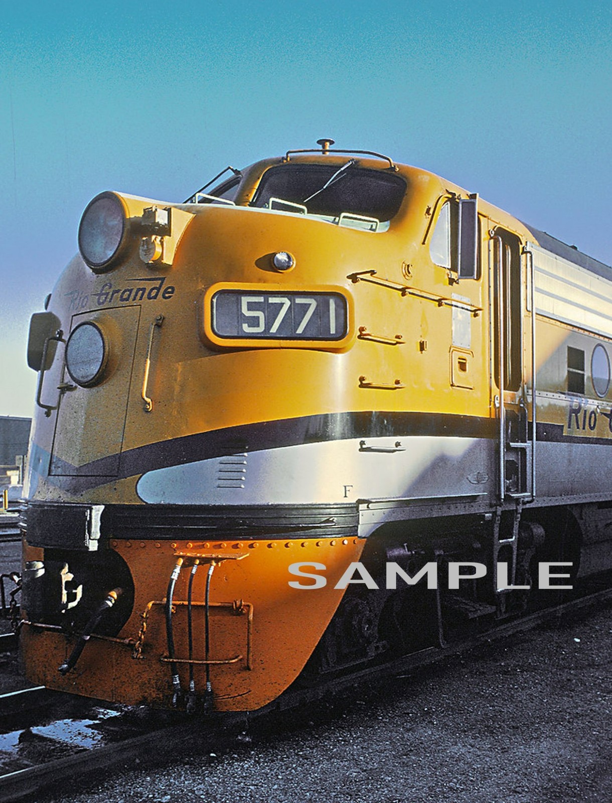 1981 RIO GRANDE ZEPHYR Locomotive 8.5X11 Railroad PHOTO | eBay