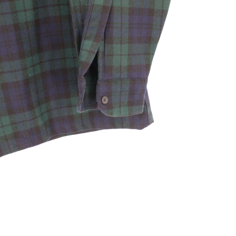 Vintage Pendleton Wool Board Shirt Mens XL Flap Pockets Loop Collar ...