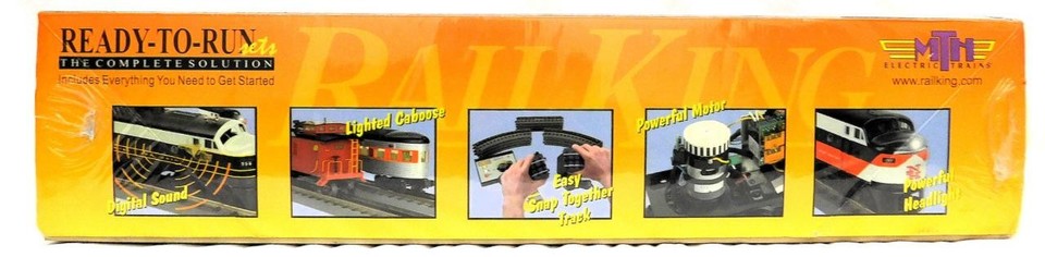 SEALED MTH Trains 30- 4120-1 HARLEY DAVIDSON Diesel Freight Set w ...