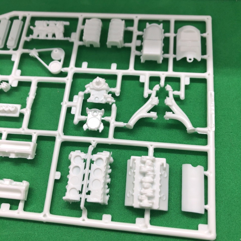 ATL 2in1 421 Pontiac ENGINE W Blower & Tri Power Hot Rod 1/25 LBR Model ...