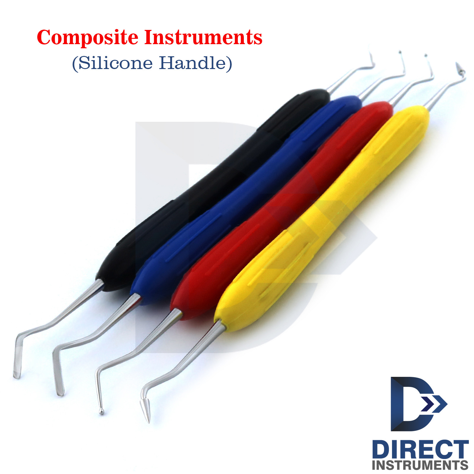 Set Of 4 Composite Instruments Dentists Placing Sculpting Contouring ...