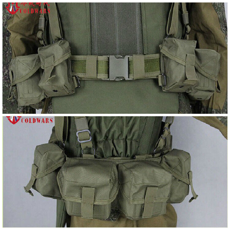 Russian Special Forces Smersh Tactical Combat Vest Chest Gear AK OD Set ...