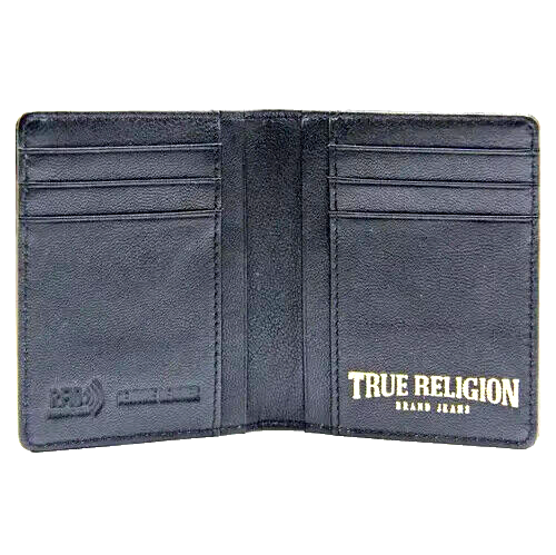 True Religion Kan Horseshoe RFID Bifold Front Pocket Leather Wallet $55 ...
