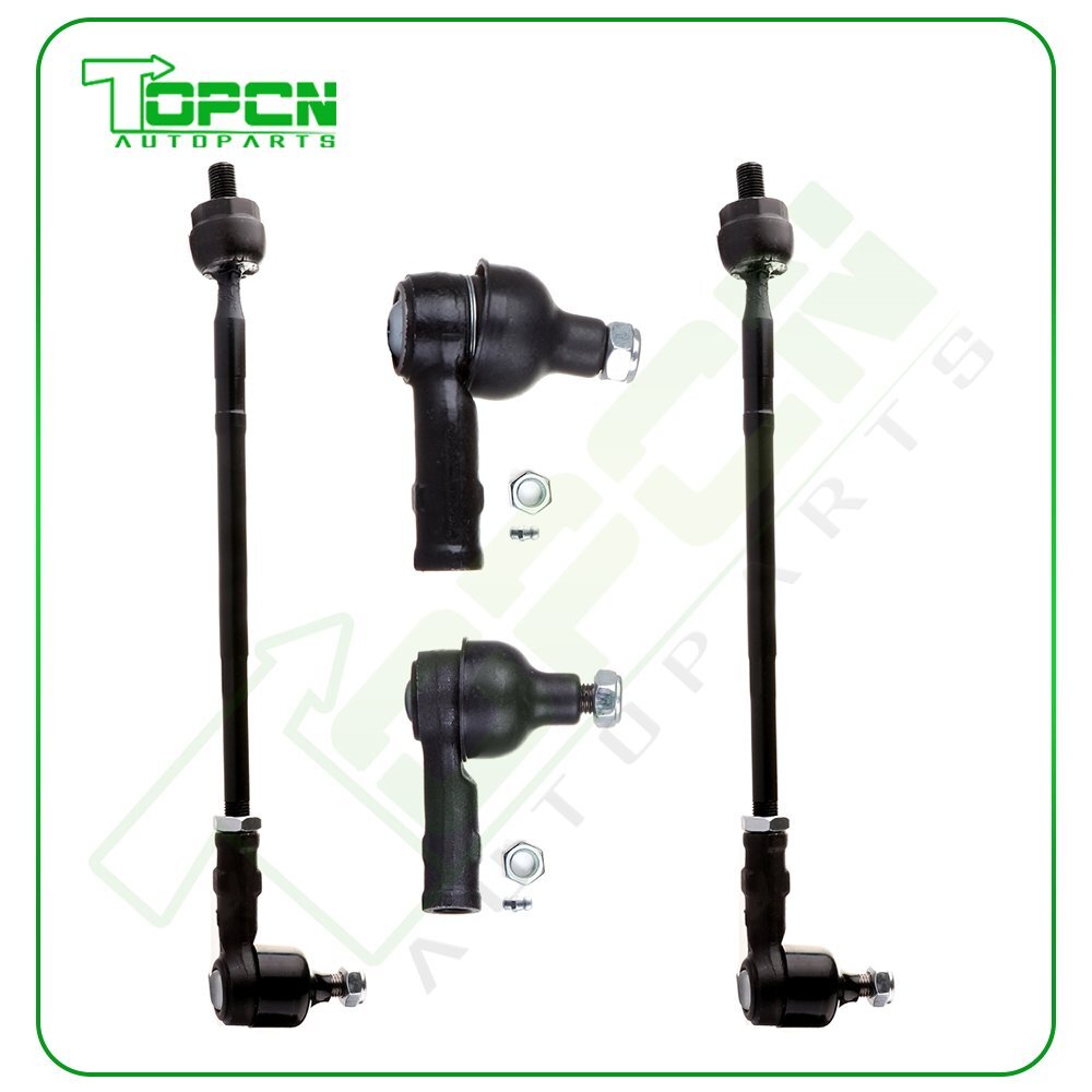 4PCS Fits Volkswagen Corrado Golf Jetta Front Inner & Outer Tie Rod ...
