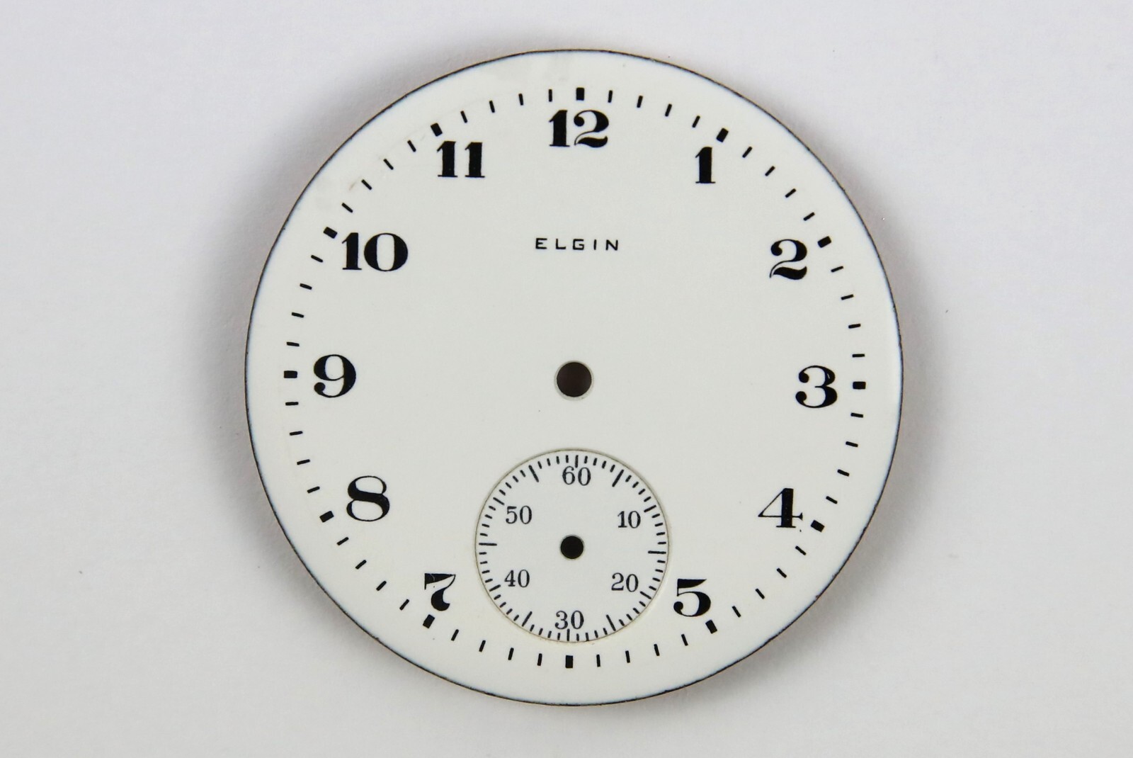 16S Elgin Pocket Watch Porcelain Dial 1290 - Gem