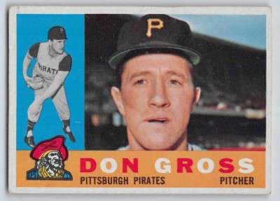 1960 DON GROSS - Topps Baseball Card # 284 - PITTSBURGH PIRATES | eBay