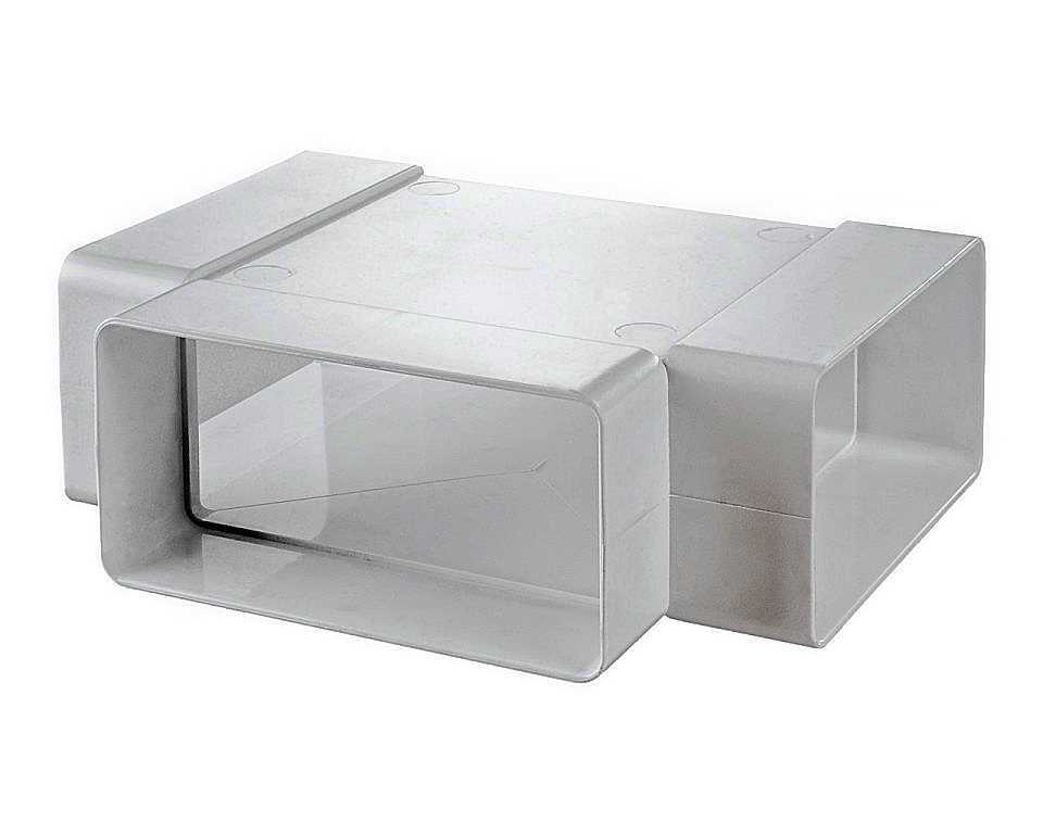 220mm x 90mm Flat Channel Rectangular Plastic Ducting Extractor Fan ...