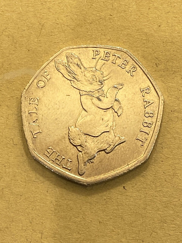 RARE ERROR COIN!!! Rare Peter rabbit coin with stamp error! | eBay UK