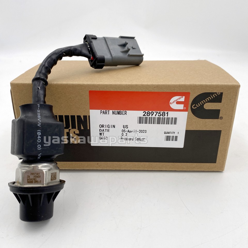 2897581 Fuel Pressure Sensor Peterbilt Cummins ISX12 ISX15 X15 Engine ...