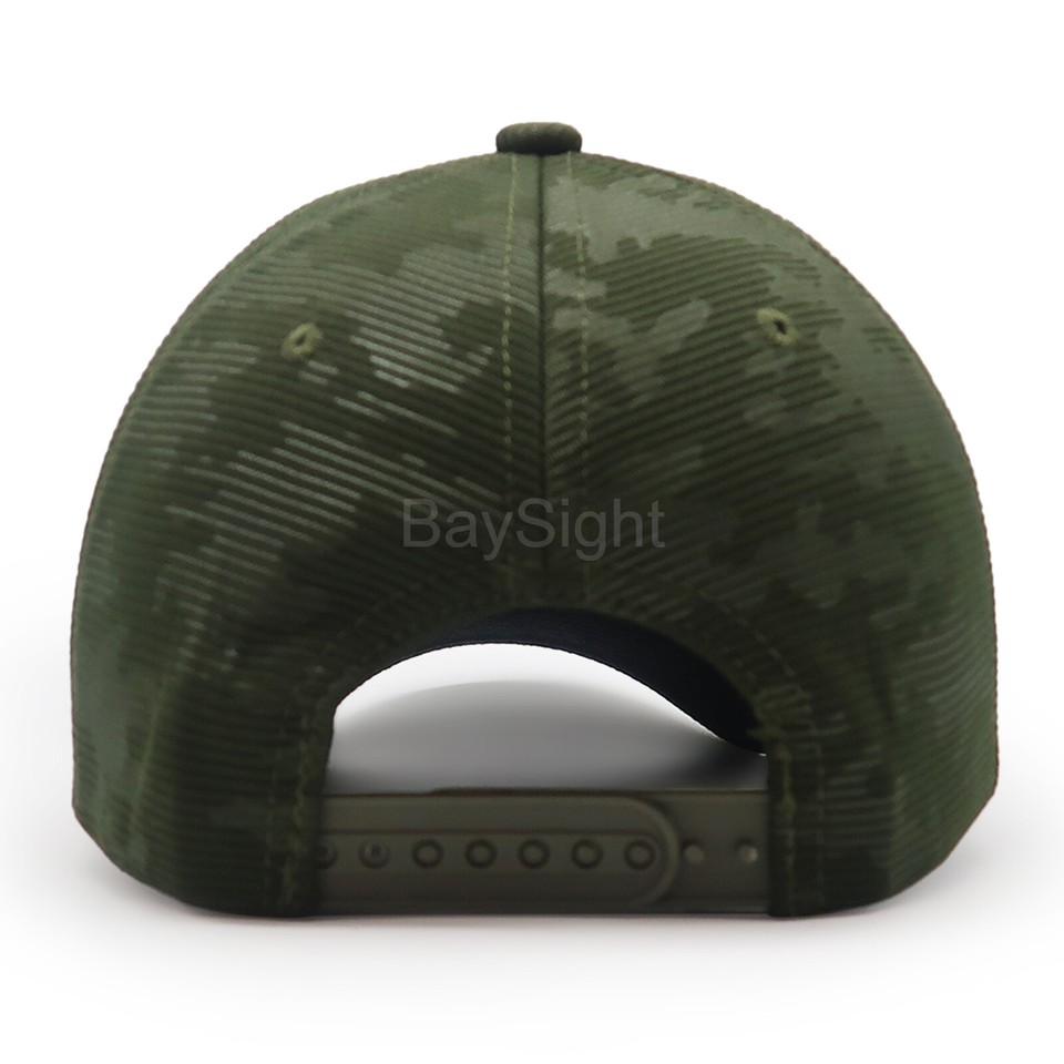 Men Baseball Cap American Flag Tactical Snapback Visor Hat Trucker Camo ...
