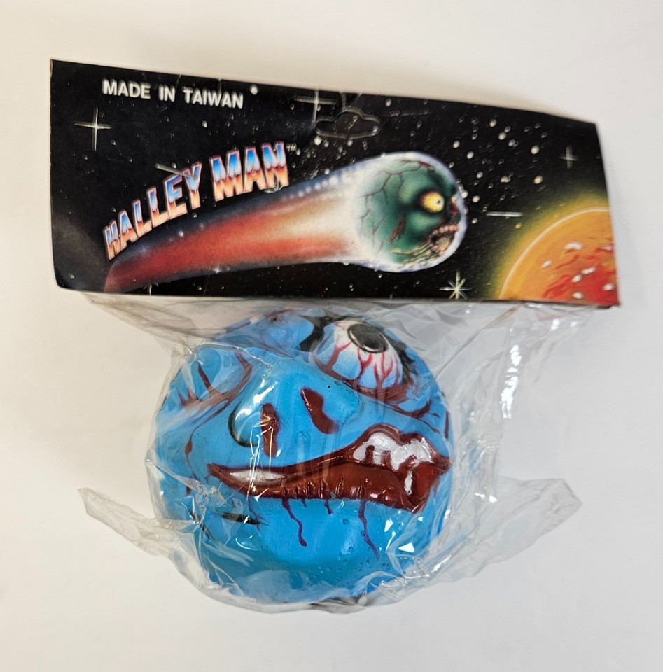 VINTAGE AARGH HALLEY MAN MADBALLS KO BOOTLEG COMET 1986 MISP SEE PICS ...