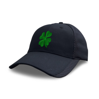 Golf Hats for Men & Women 4 Leaf Clover Mesh Trucker Snapback Cap Strap ...