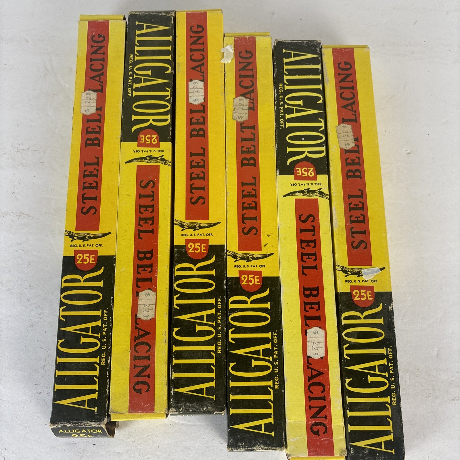 Alligator Steel Belt Lacing Size 25E 3/16-7/32” 5-6mm 6 Sets NOS | eBay
