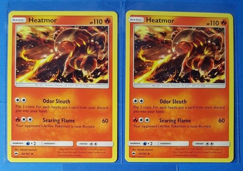 4x Heatmor 24/147 Pokemon card SM Burning Shadows uncommon NM | eBay