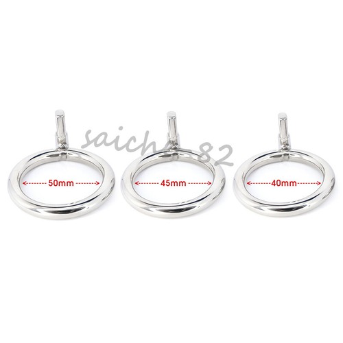 Chastity Cage Stainless Steel Prickly Latch Rings Delay Scrotum ...
