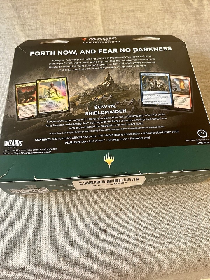 Magic: The Gathering Riders of Rohan Commander Deck Lord of The Rings ...