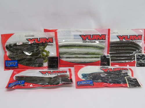 (5) Packages of YUM Plastic Worm Fishing Baits | eBay