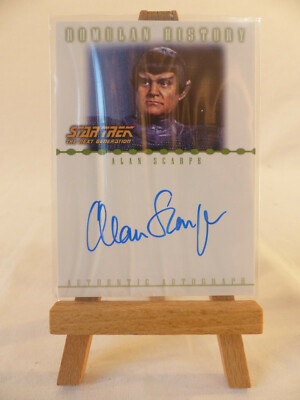 Star Trek Nemesis Romulan History autograph card Alan Scarfe as Tokath ...