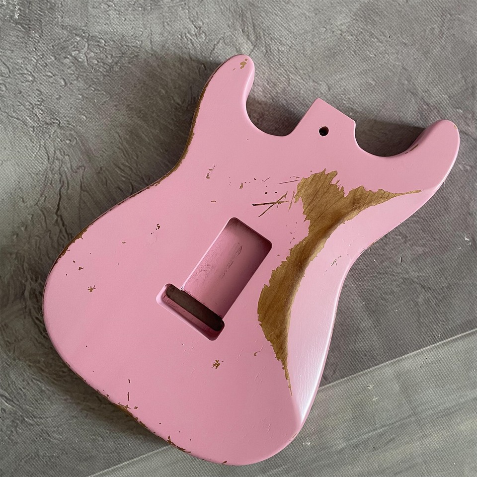 Factory Unfinished ST Strat Relic Electric Guitar Basswood Body SSS ...
