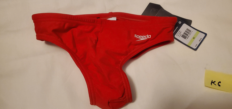 Speedo Mens Sz 30 Speedo Solar 1" Brief Cut Swimsuit Red wvwvwv k6 | eBay