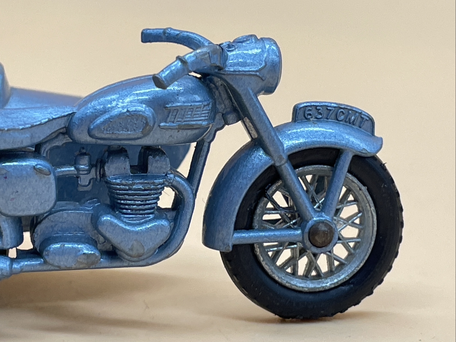 Triumph Matchbox Lesney Motorcycle T110 Sidecar Box and sidecar No.4 ...