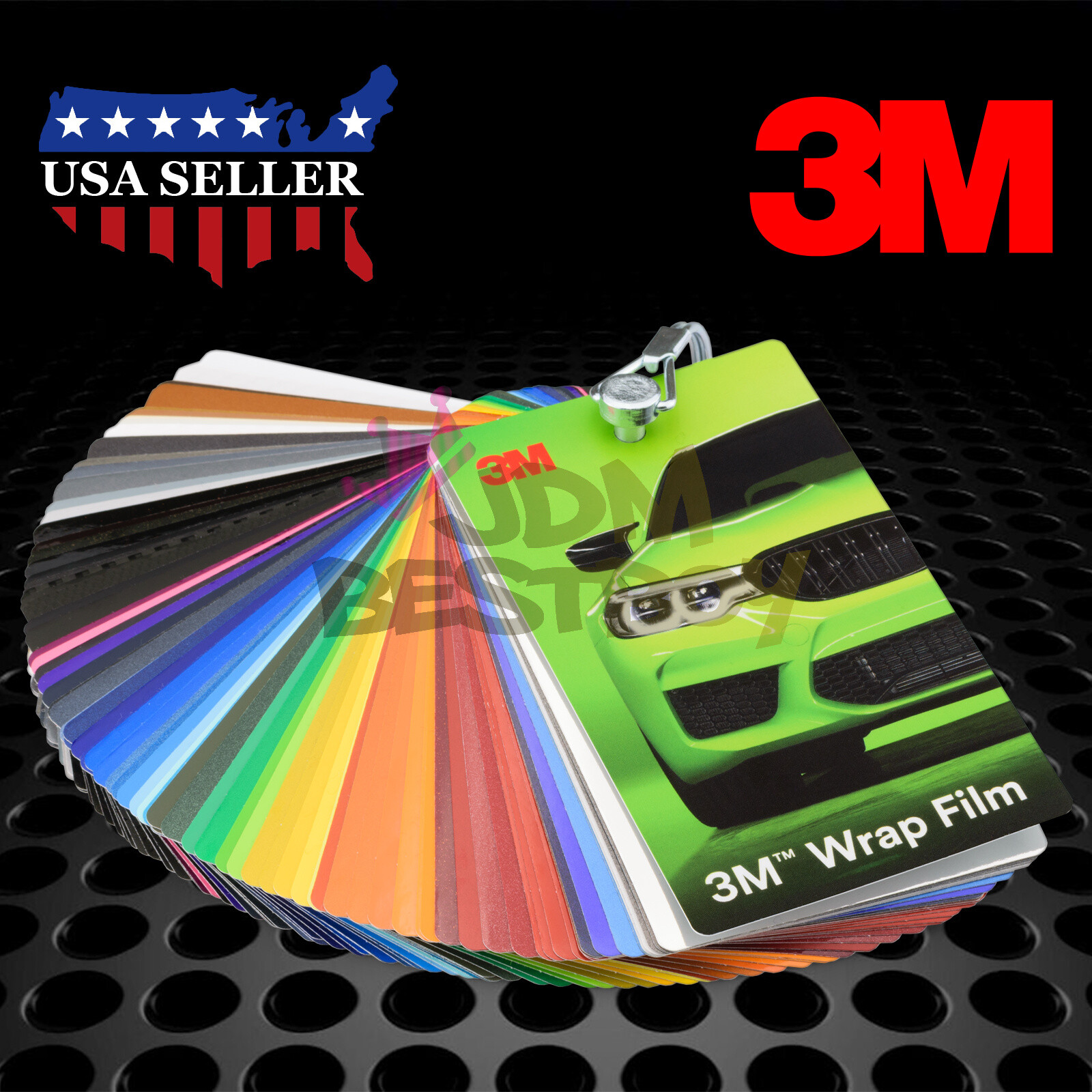 3M 1080 2080 Sample Swatch Deck Book Wrap Vinyl Carbon Fiber Matte ...