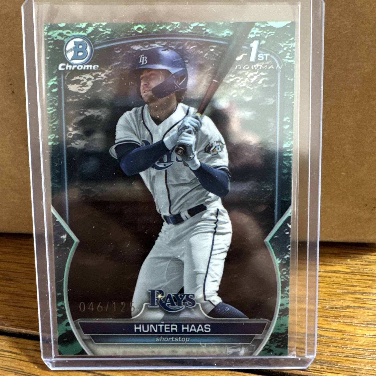 Hunter Haas Aqua Lunar Crater Refractor /125 2023 Bowman Draft Chrome ...