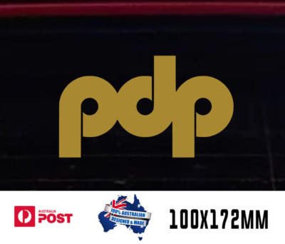 2x PDP Drums Windshield Windscreen Laptop Sticker Decal 172mm GOLD | eBay