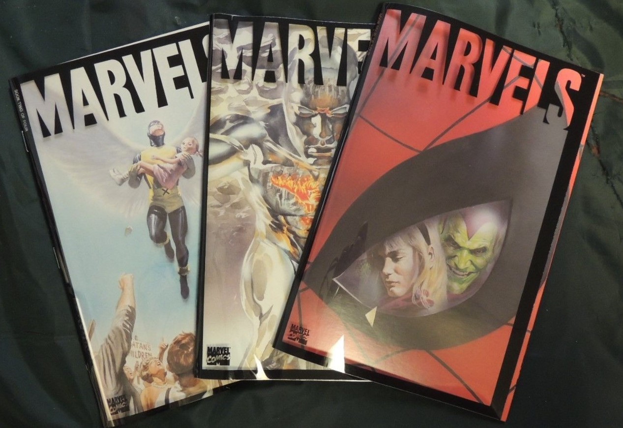 Marvel Comics set acetate/poly covers MARVELS Vol 1, Book # 2 3 4 new ...
