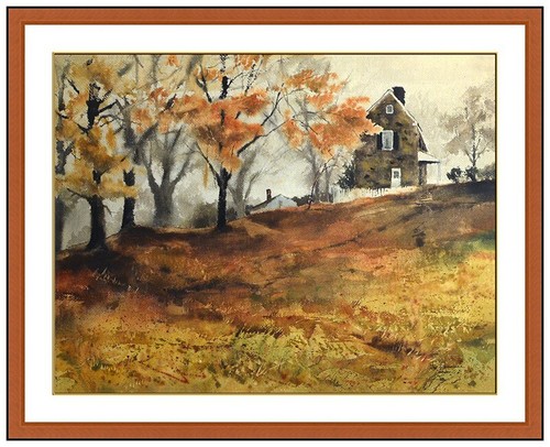 Philip Jamison Original Watercolor Painting Signed Large Landscape ...