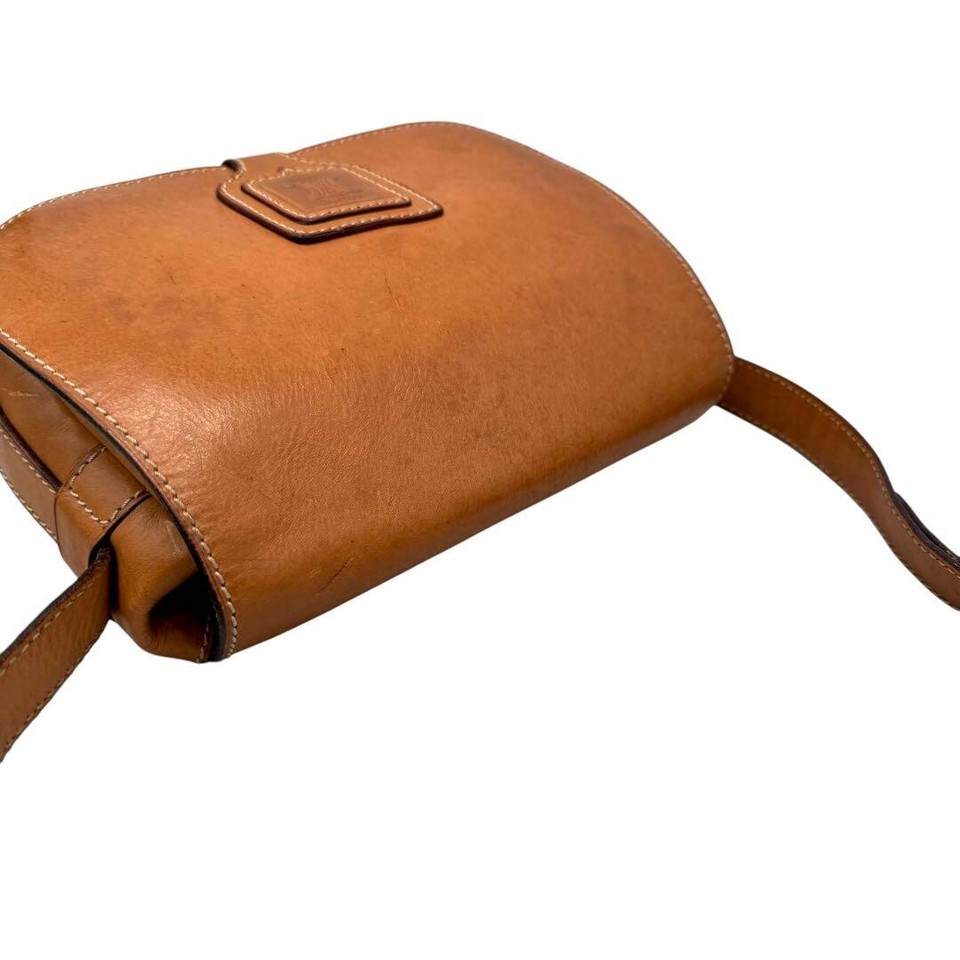 Celine Old Macadam Vintage Leather Shoulder Bag Unique Crafted Design ...